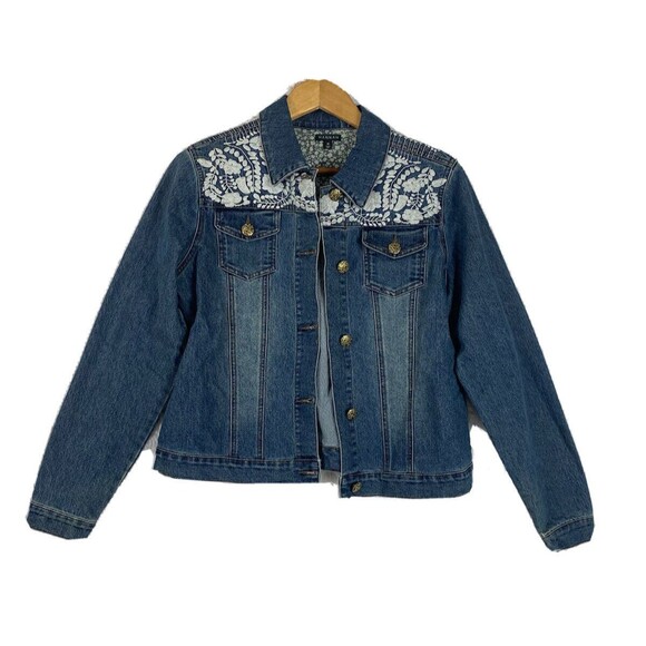 Hannah | Jackets & Coats | Hannah Womens Stretch Denim Jacket Size M ...